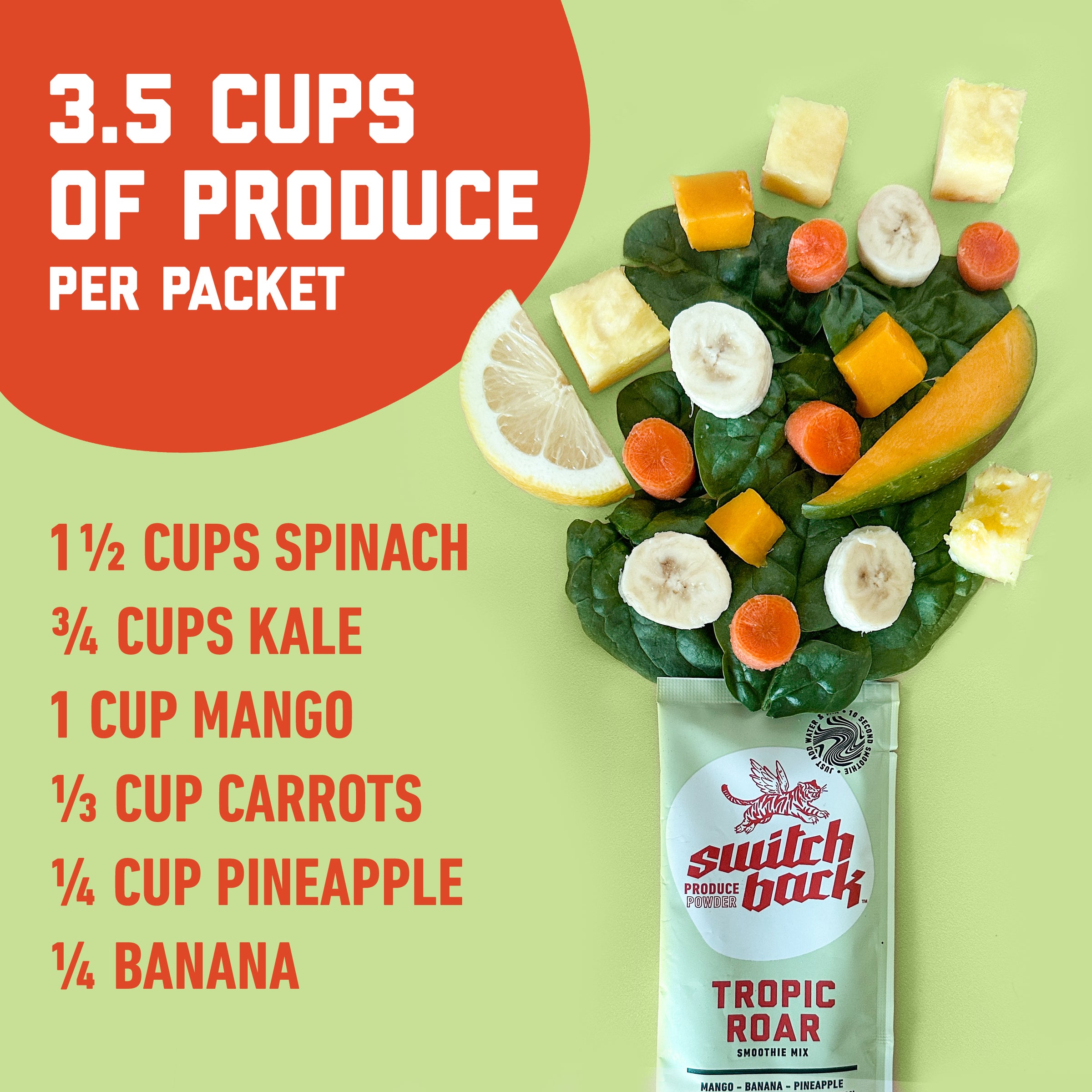 Tropic Roar Smoothie Mix (21 Pack or 150 Pack) | Zero Sugar Added ...
