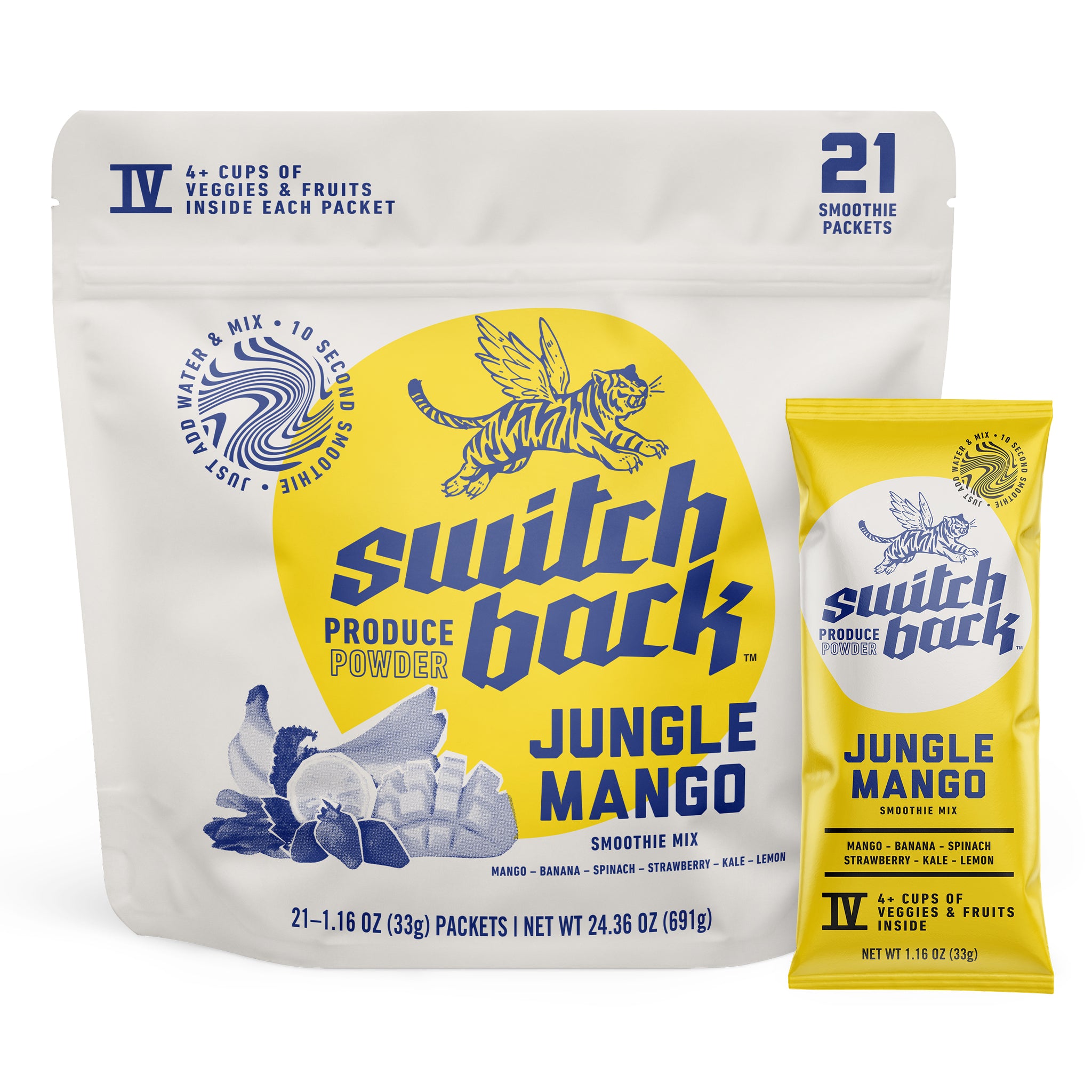 Jungle Mango Smoothie Mix (21 Pack or 150 Pack) | Zero Sugar Added ...