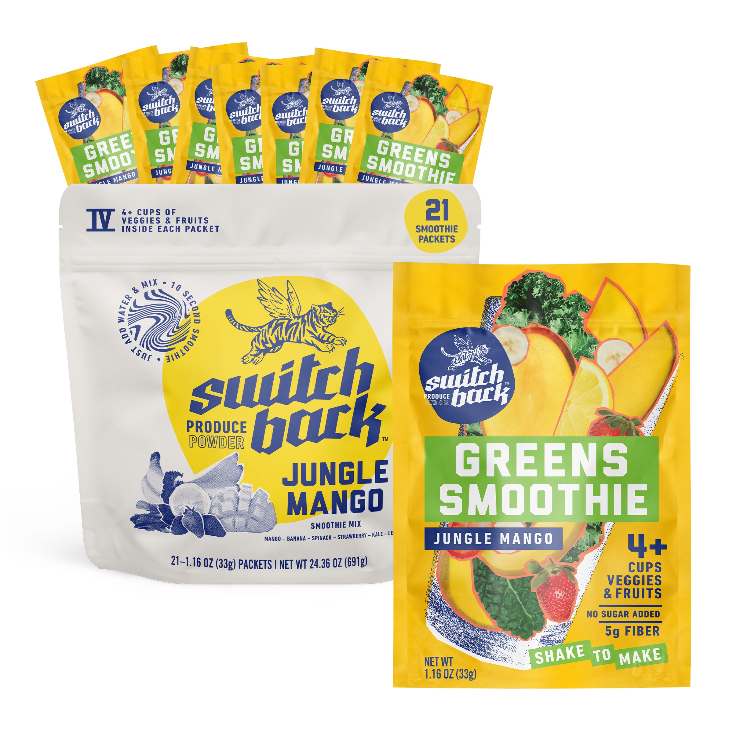 Jungle Mango Smoothie Mix (21 Pack or 150 Pack) | Zero Sugar Added ...