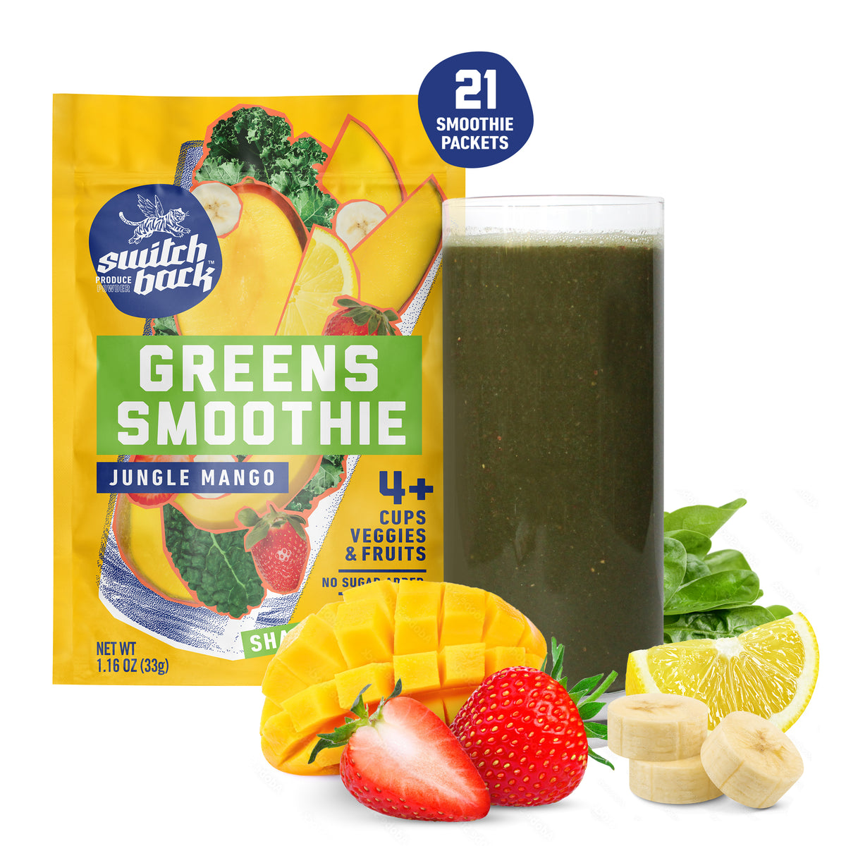 Jungle Mango Smoothie Mix (21 Pack or 150 Pack) | Zero Sugar Added ...