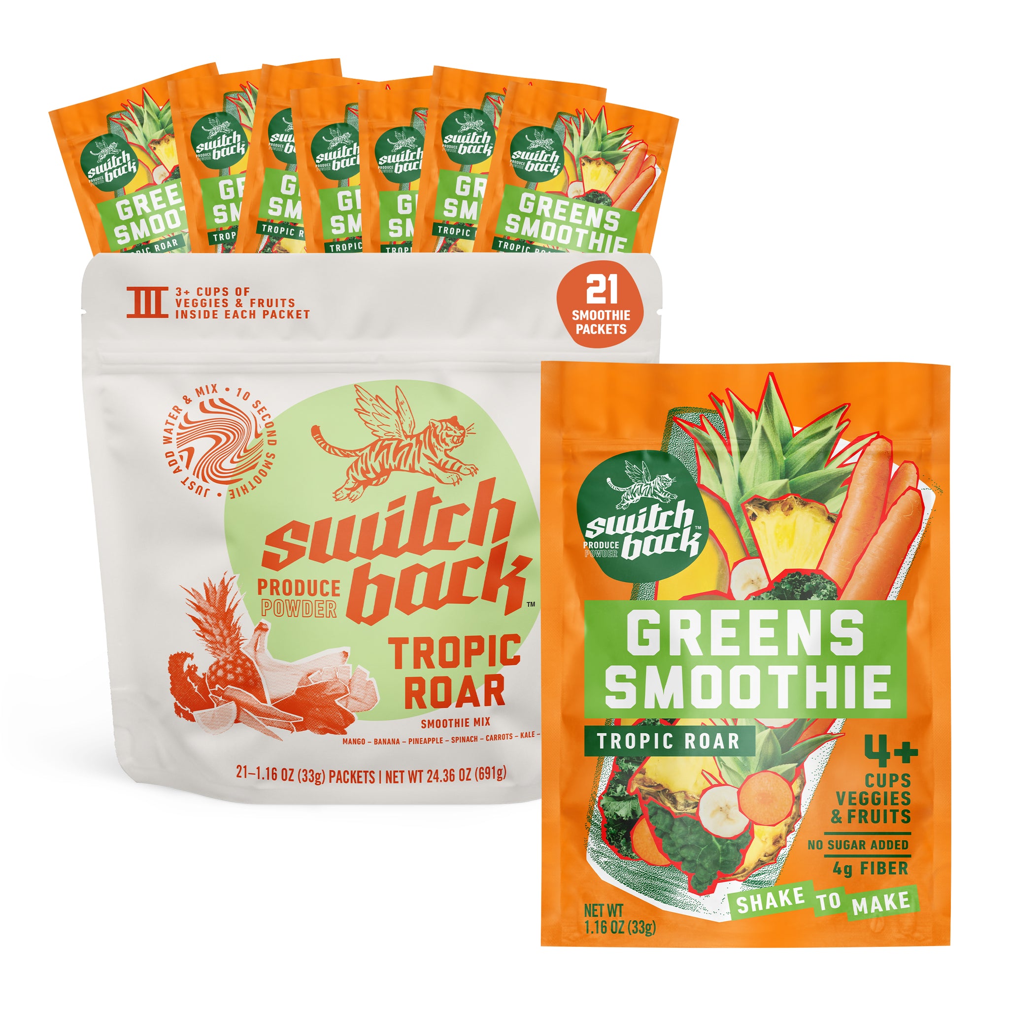 Tropic Roar Smoothie Mix (21 Pack or 150 Pack) | Zero Sugar Added ...